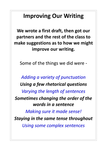 Improving Writing at KS2 | Teaching Resources