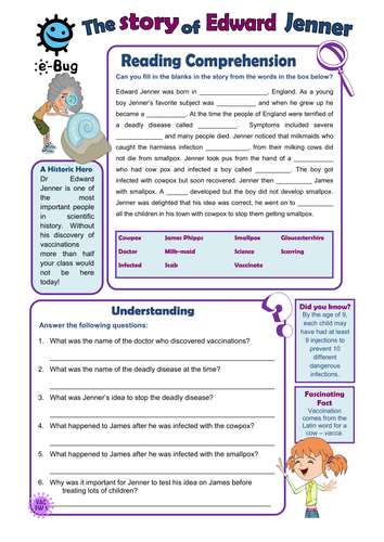 Primary - Vaccinations: Pupil Sheets | Teaching Resources