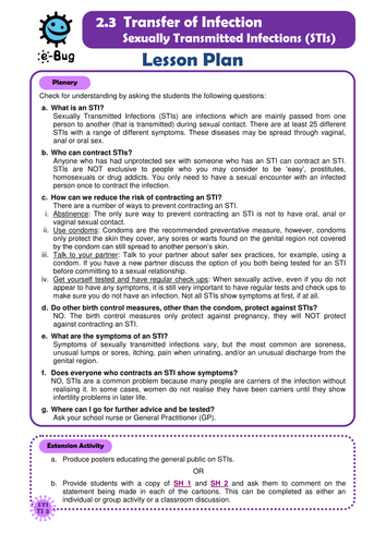Secondary - Sexual Transmission: Teacher Sheets | Teaching Resources