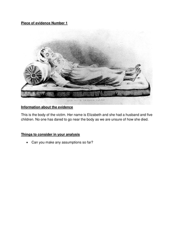 Murder Mystery - Cholera | Teaching Resources
