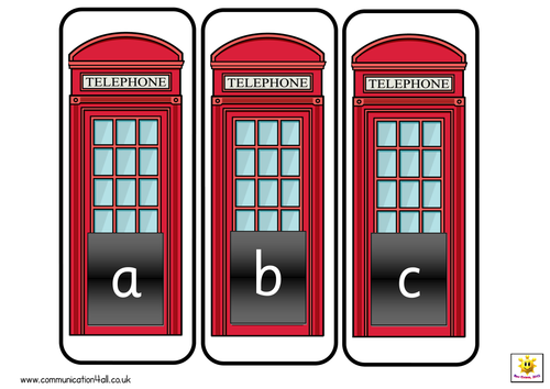 Telephone Box Letter cards | Teaching Resources