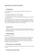 Capital Punishment Questions and examples | Teaching Resources