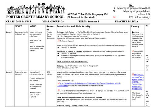 Passport to the world - plans/resources Y3/4 | Teaching Resources