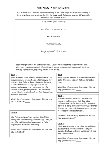 Does Mary deserve the name 'Bloody Mary'? | Teaching Resources