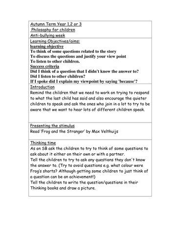 6 Philosophy Sessions for years 1-4 | Teaching Resources