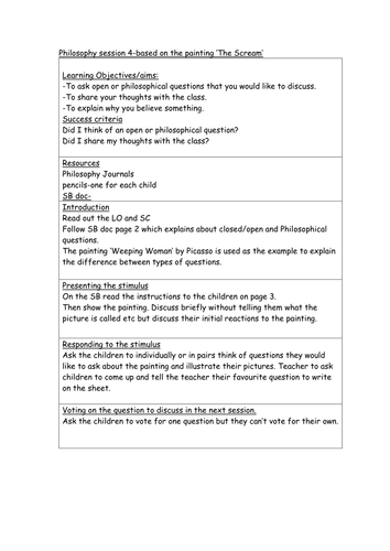 6 Philosophy Sessions for years 1-4 | Teaching Resources