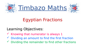 Egyptian Fractions | Teaching Resources