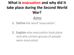 Evacuation WW2 - Introductory Lesson | Teaching Resources