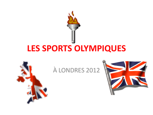 the Olympic games - les Jeux Olympiques | Teaching Resources