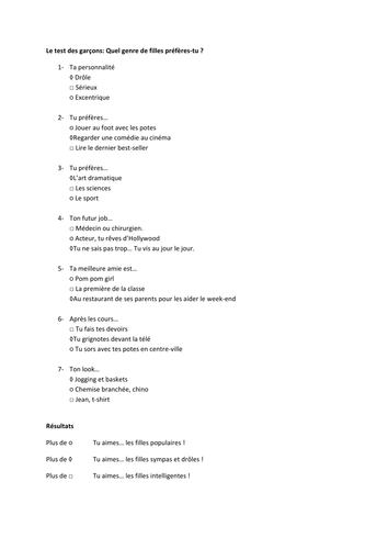 French short film study for KS4 (Y10) | Teaching Resources