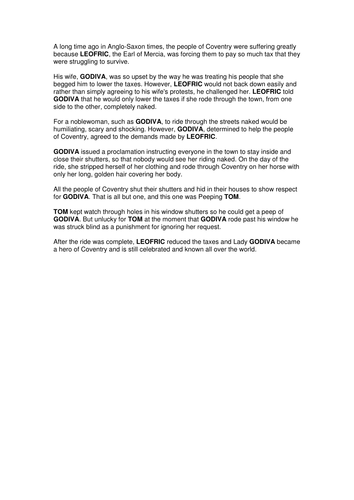 Amazing Art - Lady Godiva | Teaching Resources