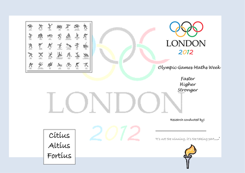 Olympic Games Maths Week | Teaching Resources