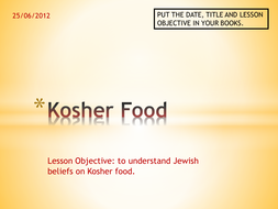 KS3 - Judaism - Kosher Food | Teaching Resources