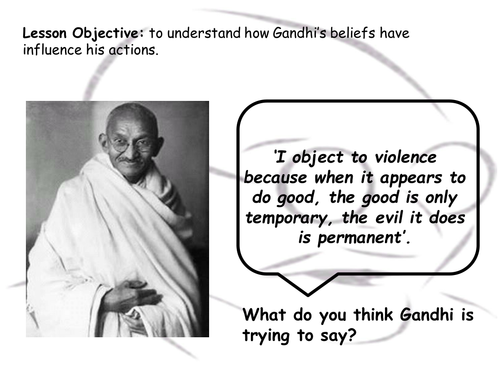 KS3 - Faith in Action - Gandhi | Teaching Resources