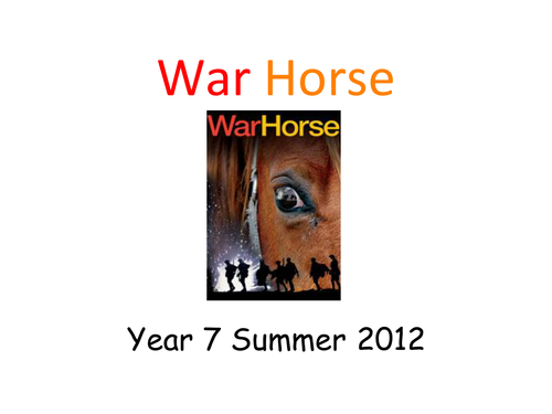 A scheme based on War Horse (play not novel) | Teaching Resources