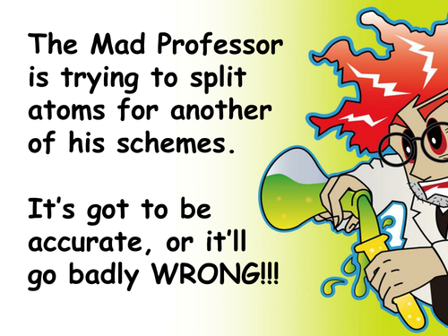 Mad Professor Fractions - lesson starters | Teaching Resources