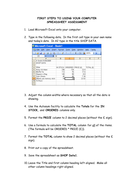 INTRO EXERCISES TO EXCEL SPREADSHEETS & GRAPHS | Teaching Resources