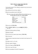 INTRO EXERCISES TO EXCEL SPREADSHEETS & GRAPHS | Teaching Resources