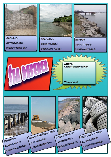 Sea defence methods comic strip | Teaching Resources