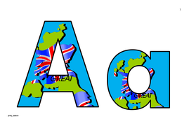 Great Britain Alphabet and Numbers | Teaching Resources