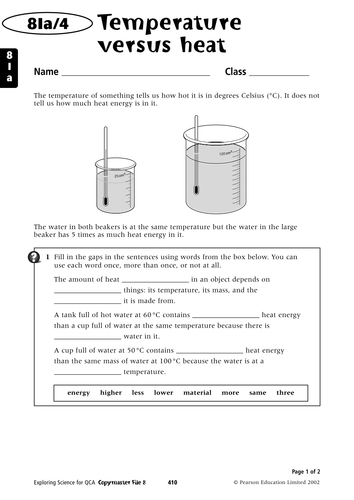 Why objects heat up and cool down | Teaching Resources
