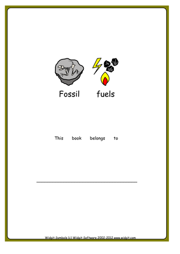 Fossil Fuels Booklet Teaching Resources