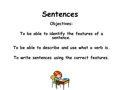 Writing sentences and the use of verbs | Teaching Resources
