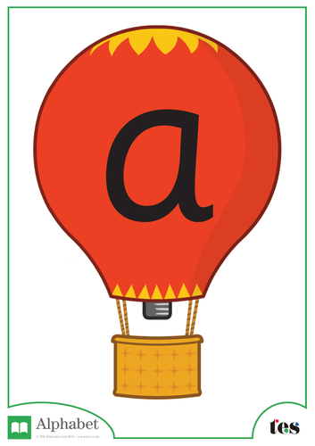 The Letter A - Hot Air Balloon Theme | Teaching Resources