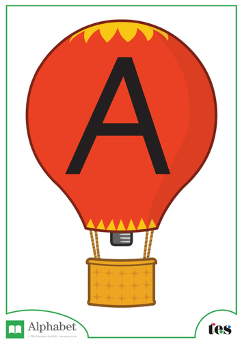 A-Z Classroom Display - Balloon Theme | Teaching Resources