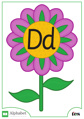 The Letter D - Flower Theme | Teaching Resources