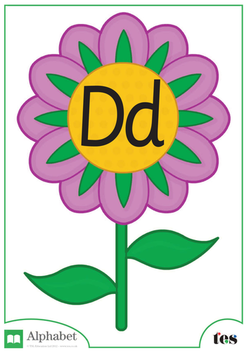 The Letter D - Flower Theme | Teaching Resources