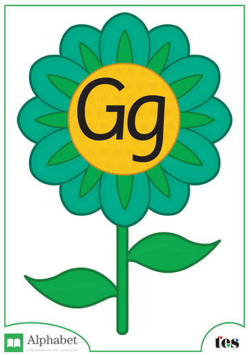 The Letter G - Flower Theme | Teaching Resources