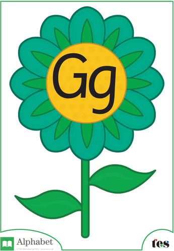 The Letter G - Flower Theme | Teaching Resources