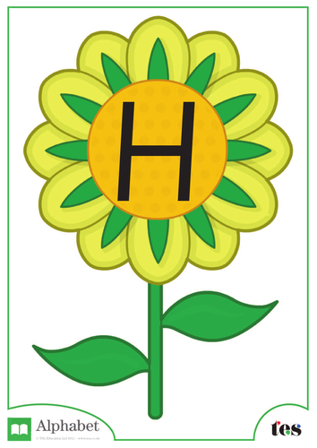 The Letter H - Flower Theme | Teaching Resources