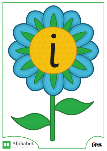 The Letter I - Flower Theme | Teaching Resources