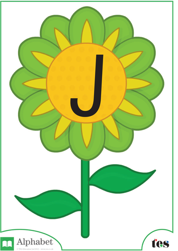 The Letter J - Flower Theme | Teaching Resources