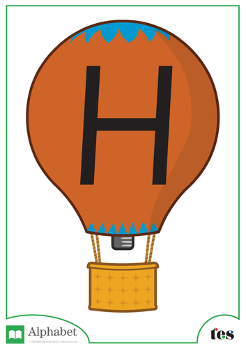 The Letter H - Balloon Theme | Teaching Resources