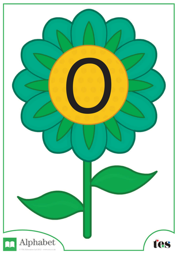 The Letter O - Flower Theme | Teaching Resources