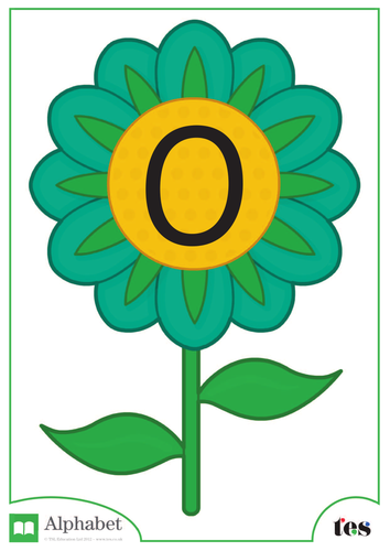 The Letter O - Flower Theme | Teaching Resources