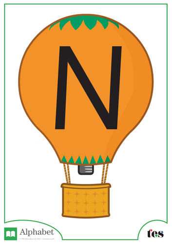 The Letter N - Balloon Theme | Teaching Resources