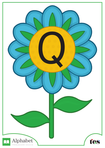 The Letter Q - Flower Theme | Teaching Resources