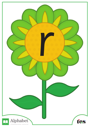 The Letter R - Flower Theme | Teaching Resources