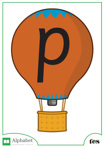 The Letter P - Balloon Theme | Teaching Resources