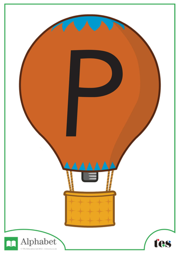 The Letter P - Balloon Theme | Teaching Resources