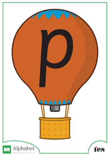 The Letter P - Balloon Theme | Teaching Resources