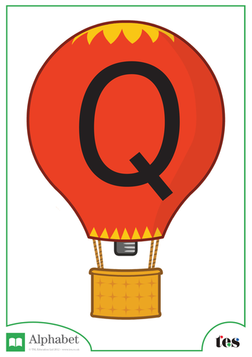 The Letter Q - Balloon Theme | Teaching Resources