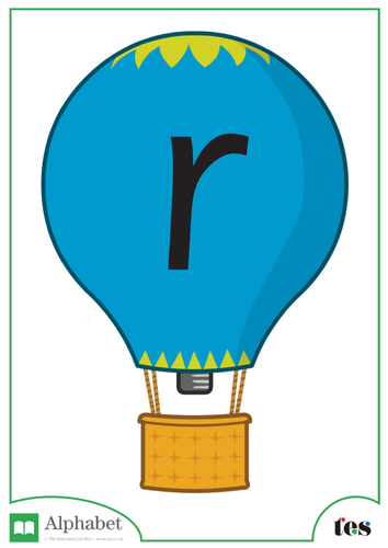 The Letter R - Balloon Theme | Teaching Resources