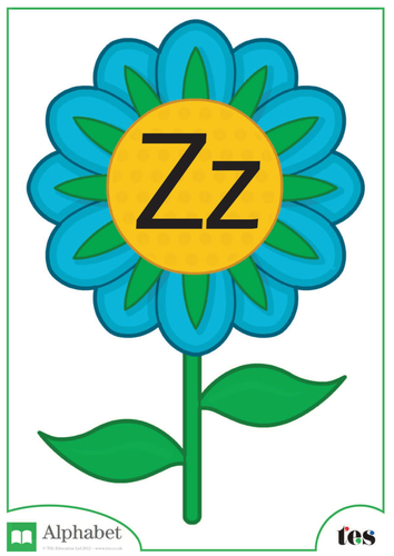 The Letter Z - Flower Theme | Teaching Resources