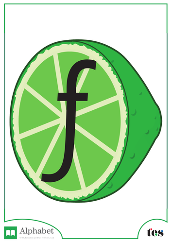 The Letter F - Fruit Theme | Teaching Resources