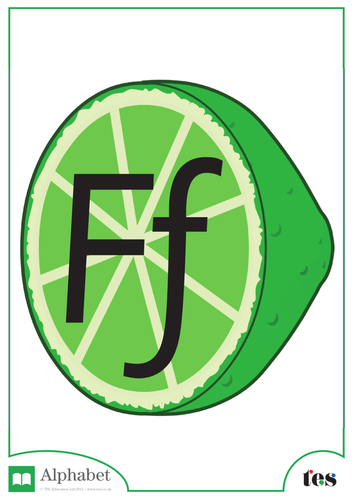 The Letter F - Fruit Theme | Teaching Resources